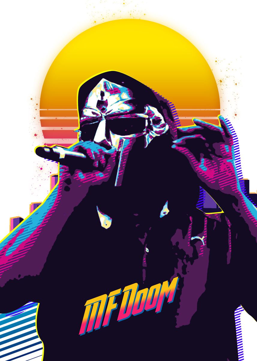 'mf doom' Poster, picture, metal print, paint by Most Popular Cult ...