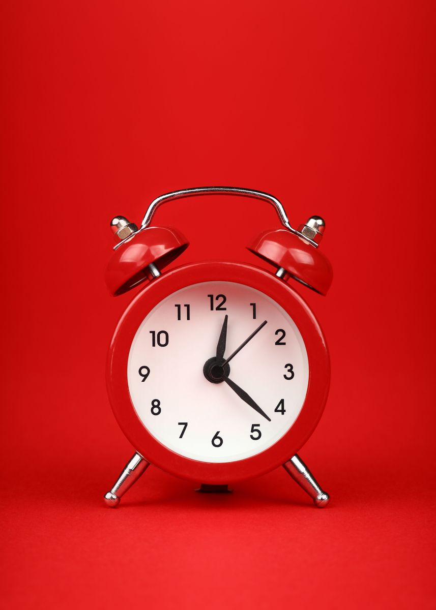 'Red alarm clock' Poster, picture, metal print, paint by Anton Eine ...