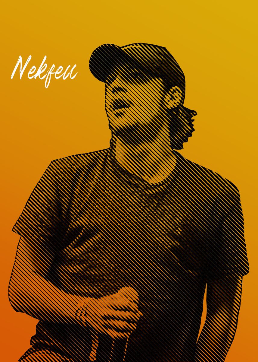 'NEKFEU RAPPER HIPHOP' Poster by Daisuke Miftah | Displate