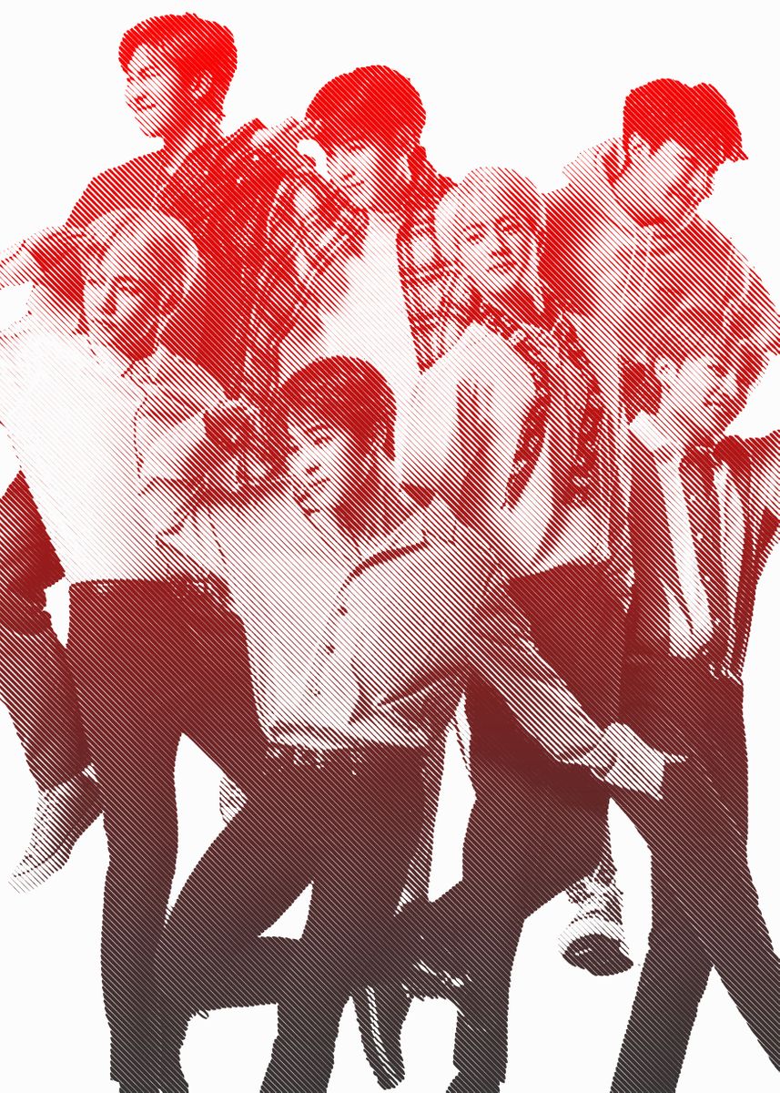 'BTS Kpop' Poster, picture, metal print, paint by Hawysia Leyna | Displate