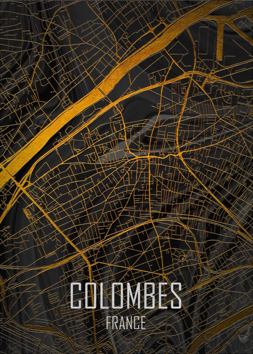 'Colombes France' Poster, picture, metal print, paint by Coconut Sorbet ...