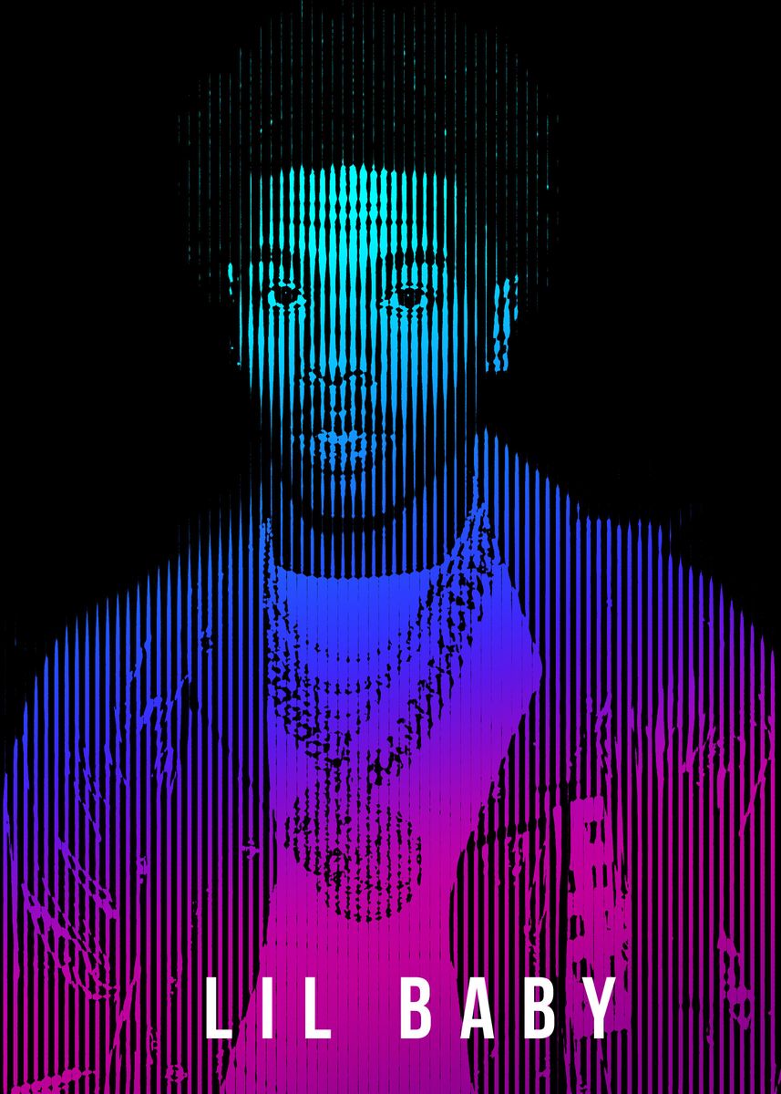 'lil baby' Poster, picture, metal print, paint by Bestselling Music ...