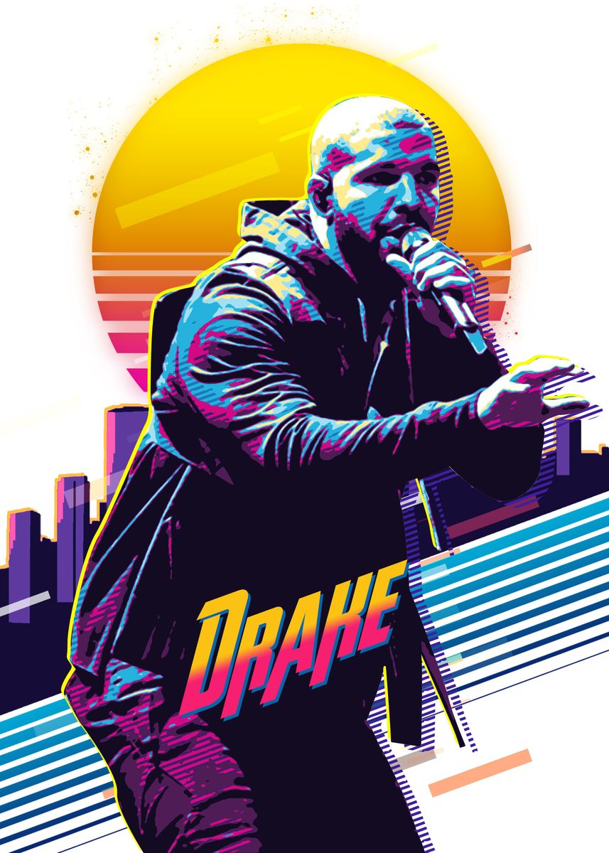 'drake' Poster, picture, metal print, paint by Most Popular Cult ...