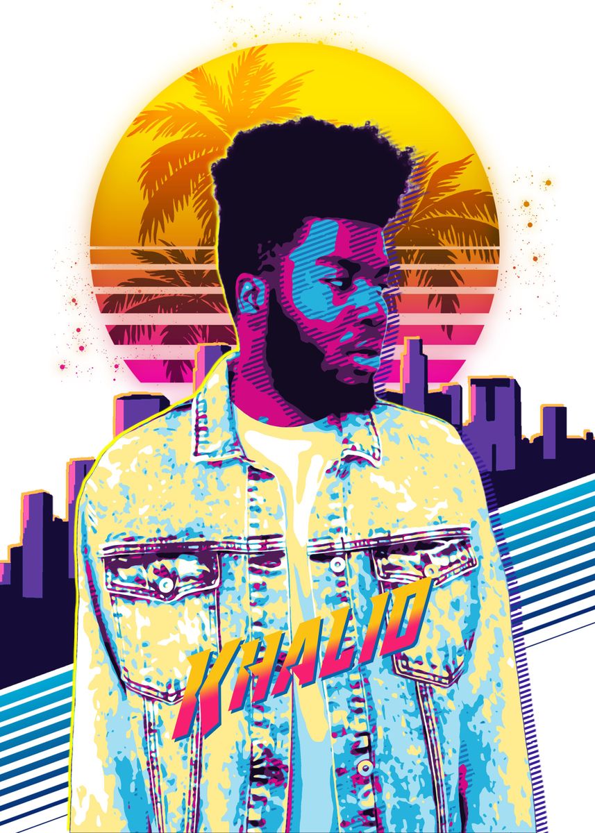 'khalid' Poster, picture, metal print, paint by Most Popular Cult ...