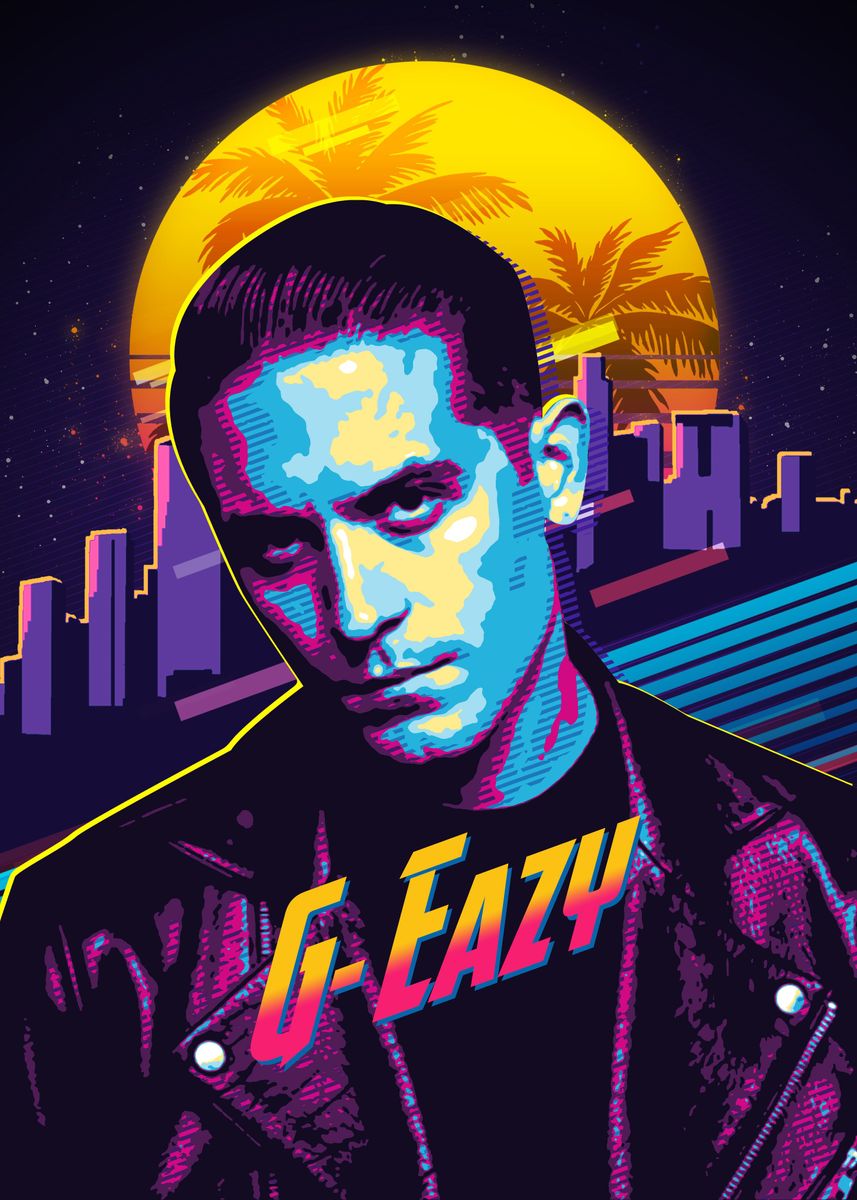 'g eazy Retro 80s' Poster by Most Popular Cult posters | Displate