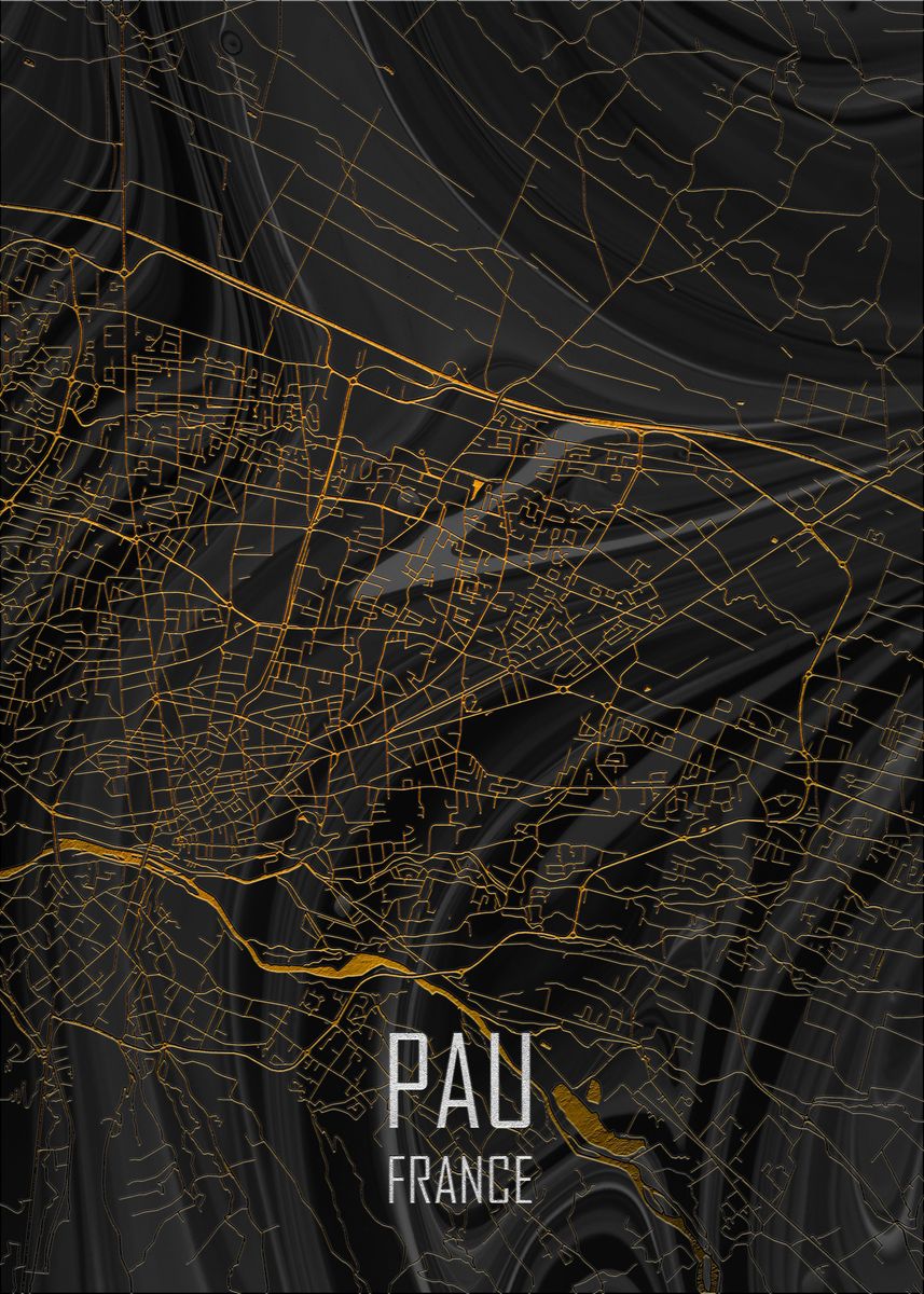 'Pau France' Poster by Coconut Sorbet | Displate