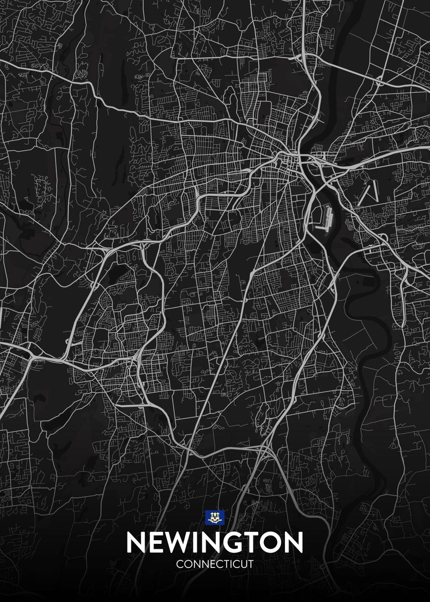 'Newington CT' Poster, picture, metal print, paint by IMR Designs ...