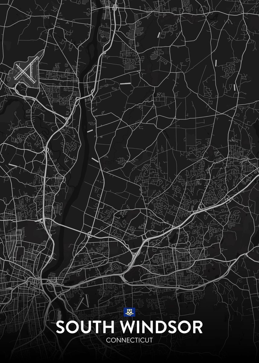 'South Windsor CT' Poster, picture, metal print, paint by IMR Designs ...