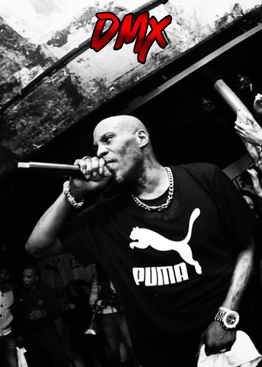 'DMX Rapper' Poster, picture, metal print, paint by jamesstudio | Displate