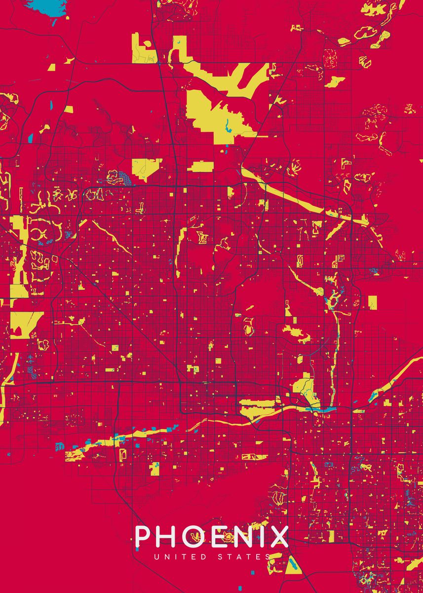 'Phoenix' Poster, picture, metal print, paint by mapsies | Displate