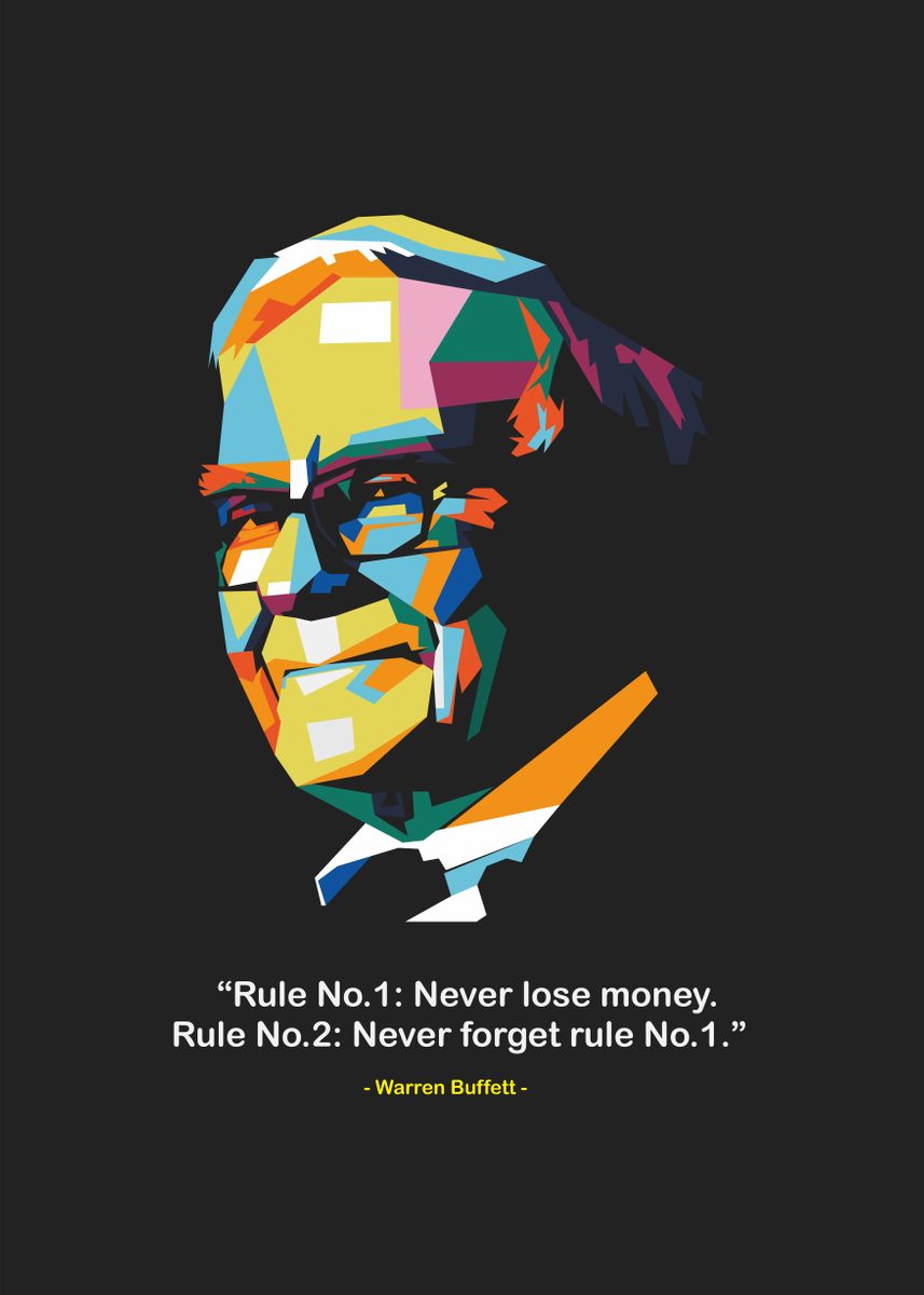 'warren buffett' Poster by Ratna Mutia Dewi | Displate