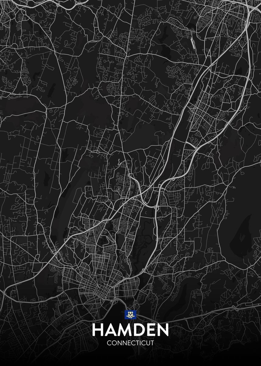 'Hamden CT' Poster by IMR Designs | Displate