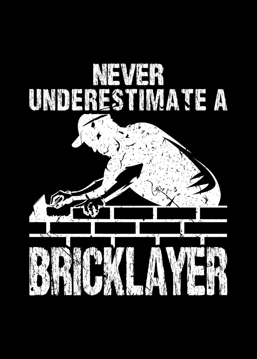 'Bricklayer' Poster, picture, metal print, paint by HumbaHarry Geitner ...