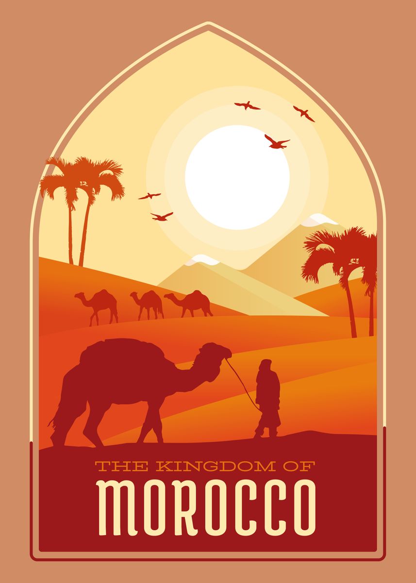 'Morocco' Poster, picture, metal print, paint by Sam Kal | Displate