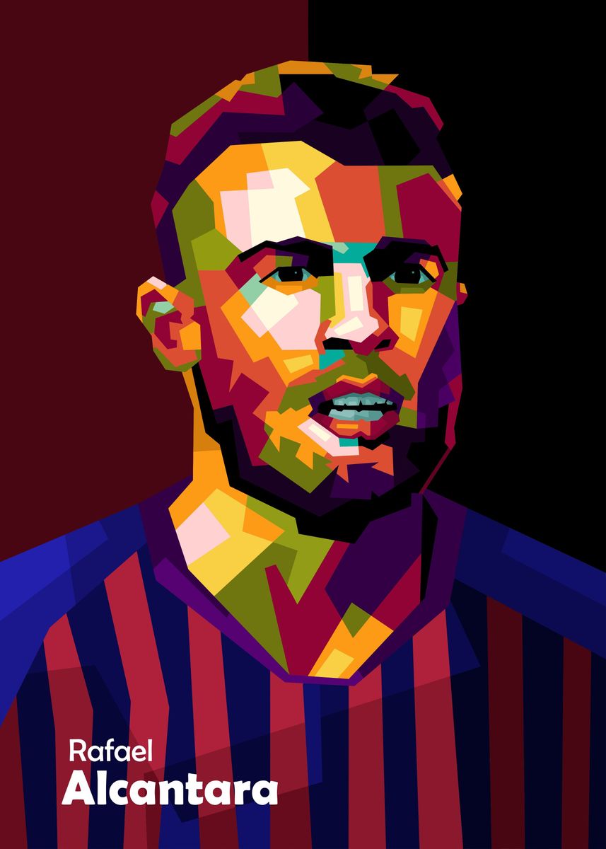 'Rafael Alcantara in popart' Poster, picture, metal print, paint by ...