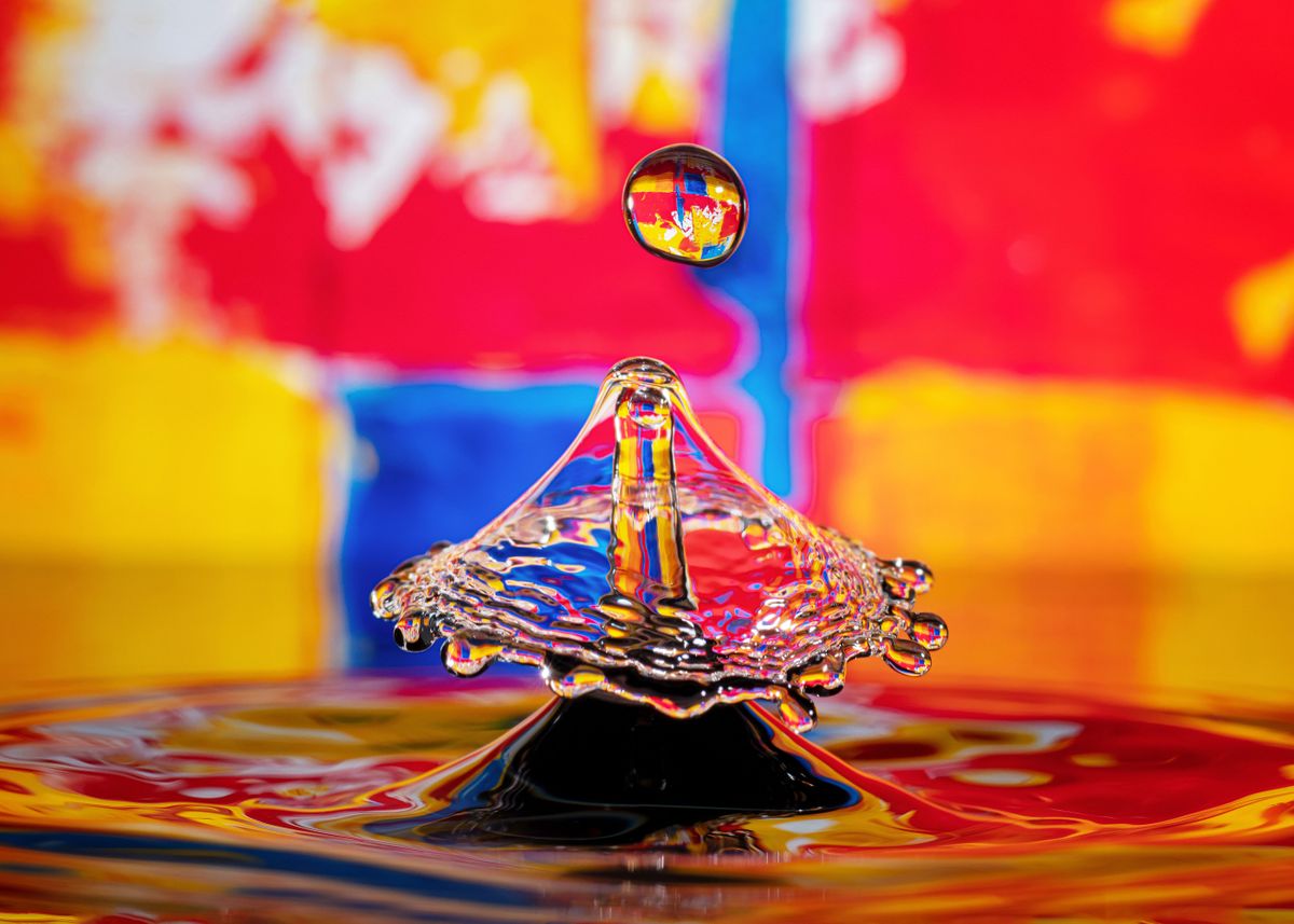 'Abstract Water Droplet' Poster by Tim Paulawitz | Displate