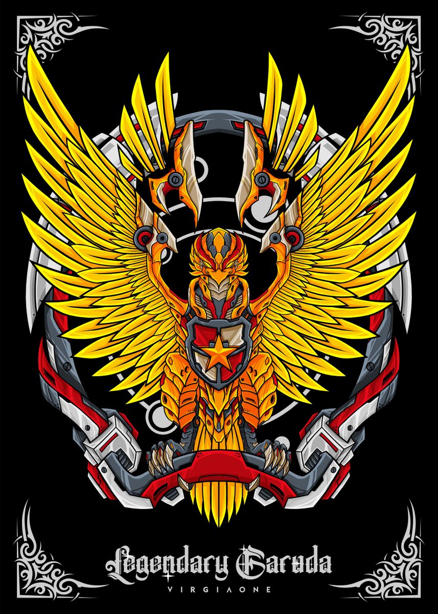 'LEGENDARY GARUDA' Poster, picture, metal print, paint by virgiaone ...