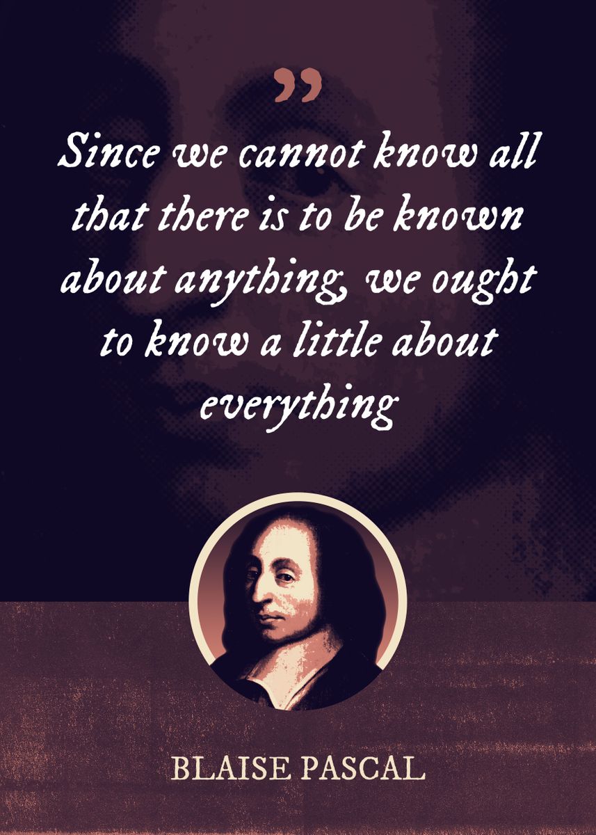 'Since we cannot know all ' Poster by Syahrasi | Displate