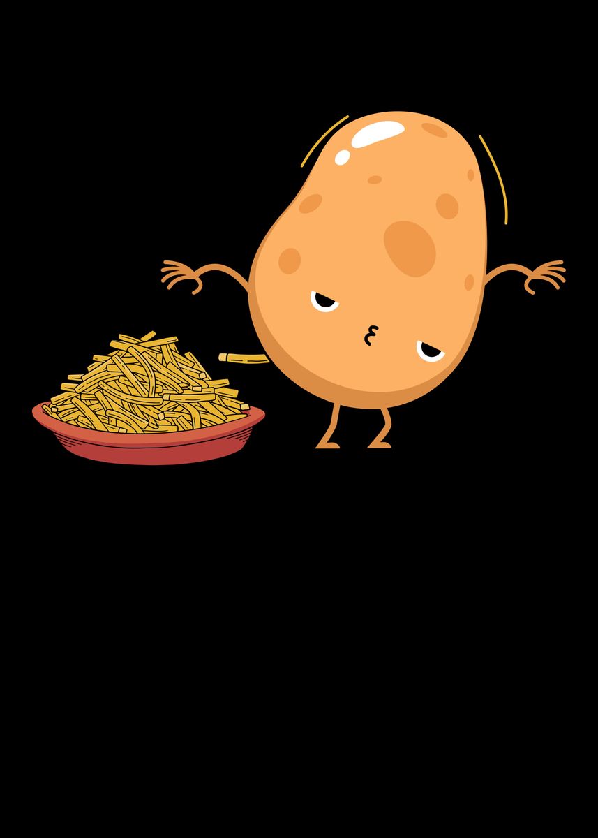 'Pooping Potato' Poster by NAO | Displate