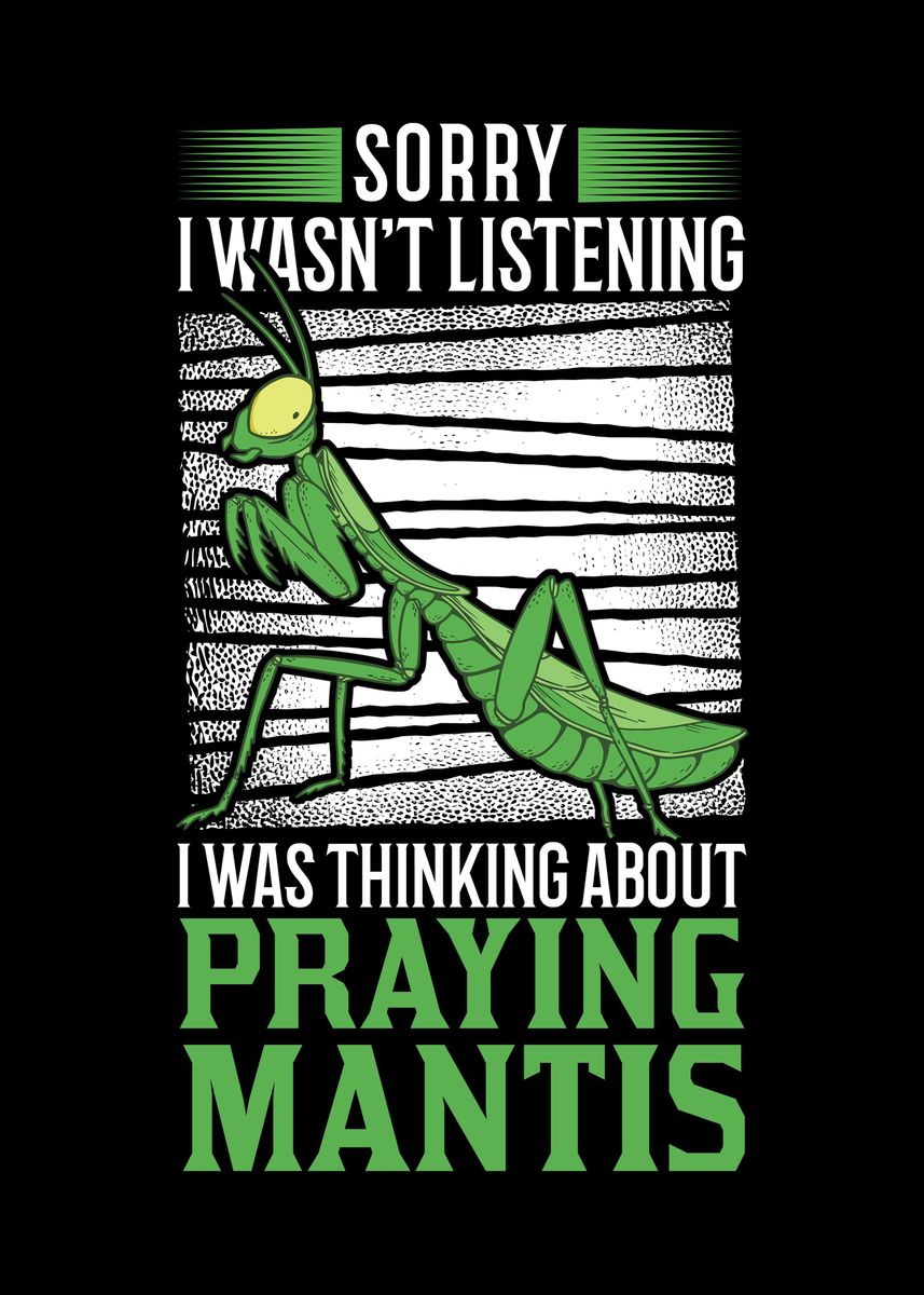 'Praying Mantis' Poster, picture, metal print, paint by FavoritePlates ...