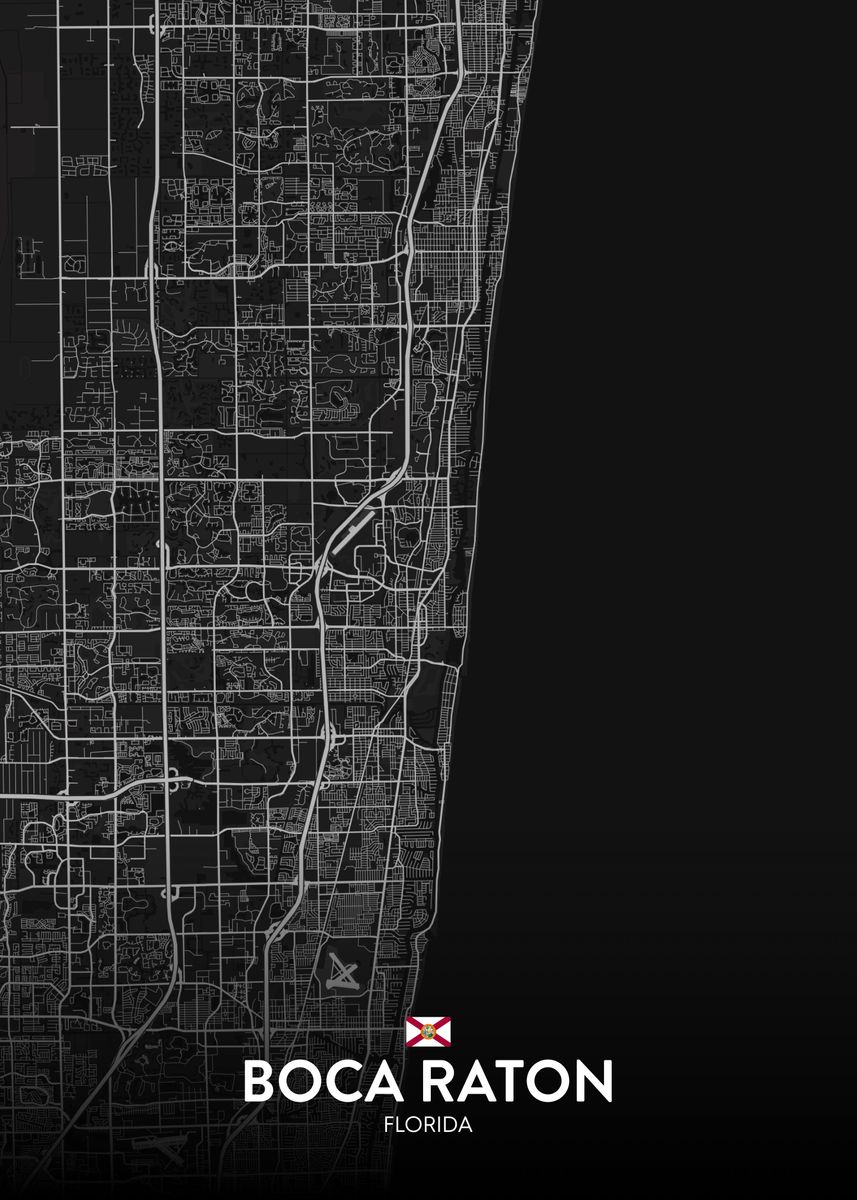 'Boca Raton FL' Poster, picture, metal print, paint by IMR Designs ...