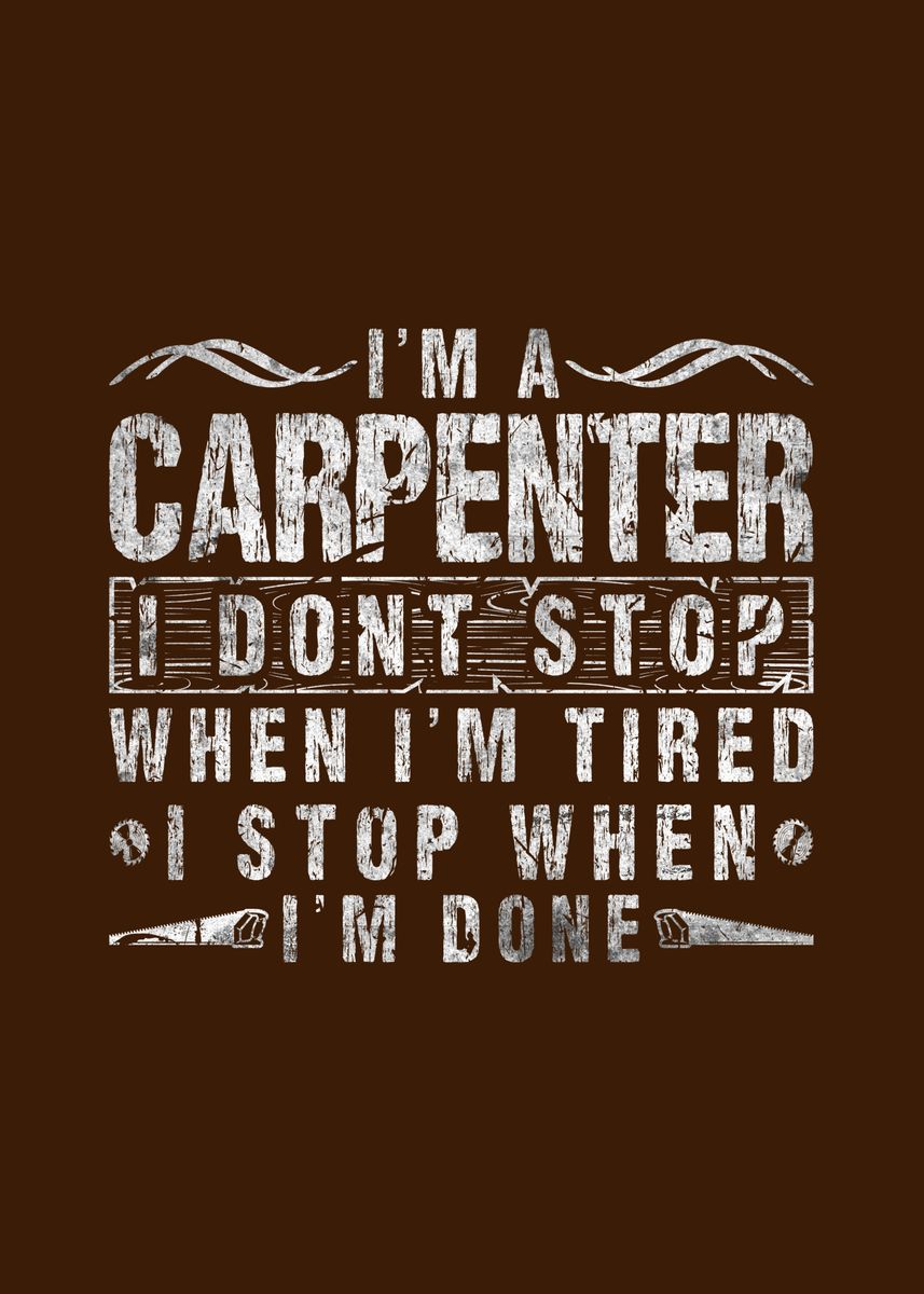 'Carpenter' Poster by HumbaHarry Geitner | Displate