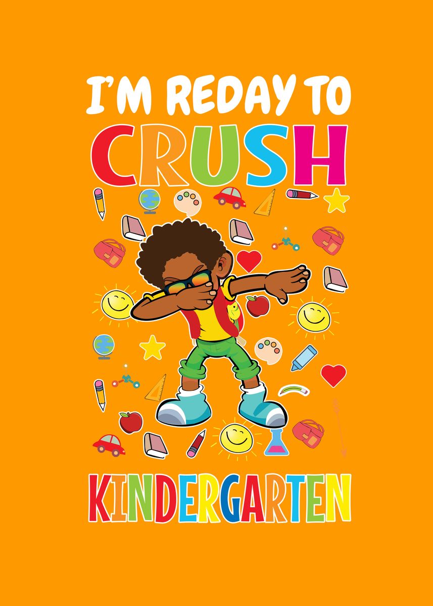 'Ready Kindergarten' Poster, picture, metal print, paint by ShirTom ...