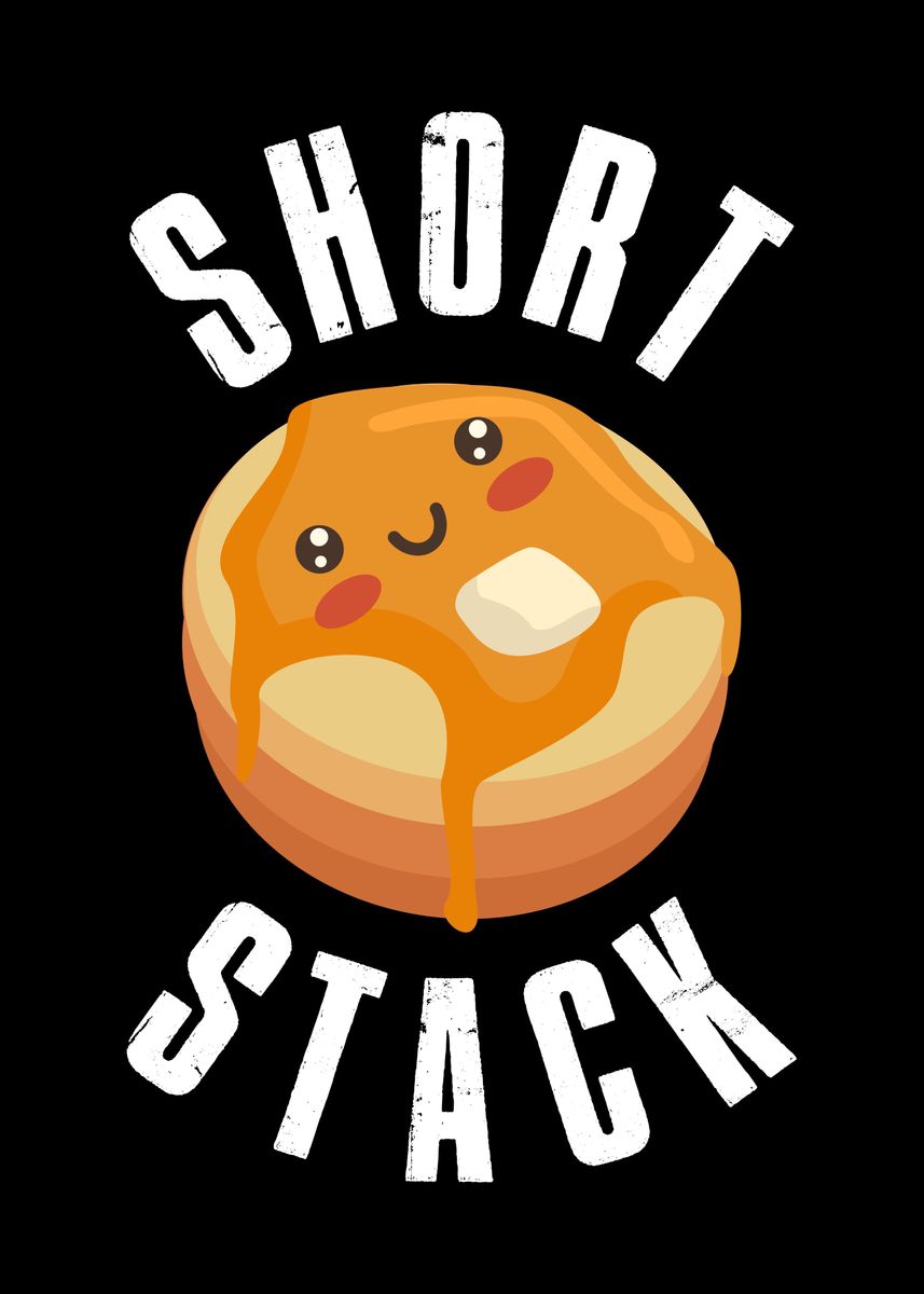 'Short Stack Pancakes' Poster, picture, metal print, paint by CatRobot ...