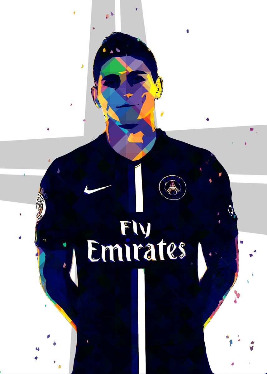'Marco Verratti' Poster, picture, metal print, paint by RobertHall ...