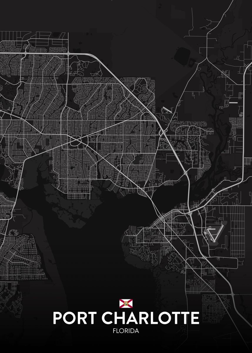 'Port Charlotte FL' Poster, picture, metal print, paint by IMR Designs ...