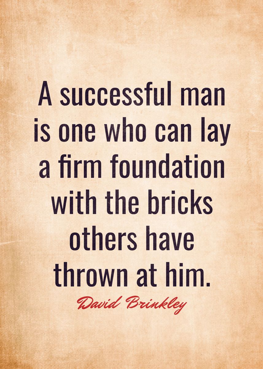 'David Brinkley Quotes' Poster, picture, metal print, paint by Dicky ...