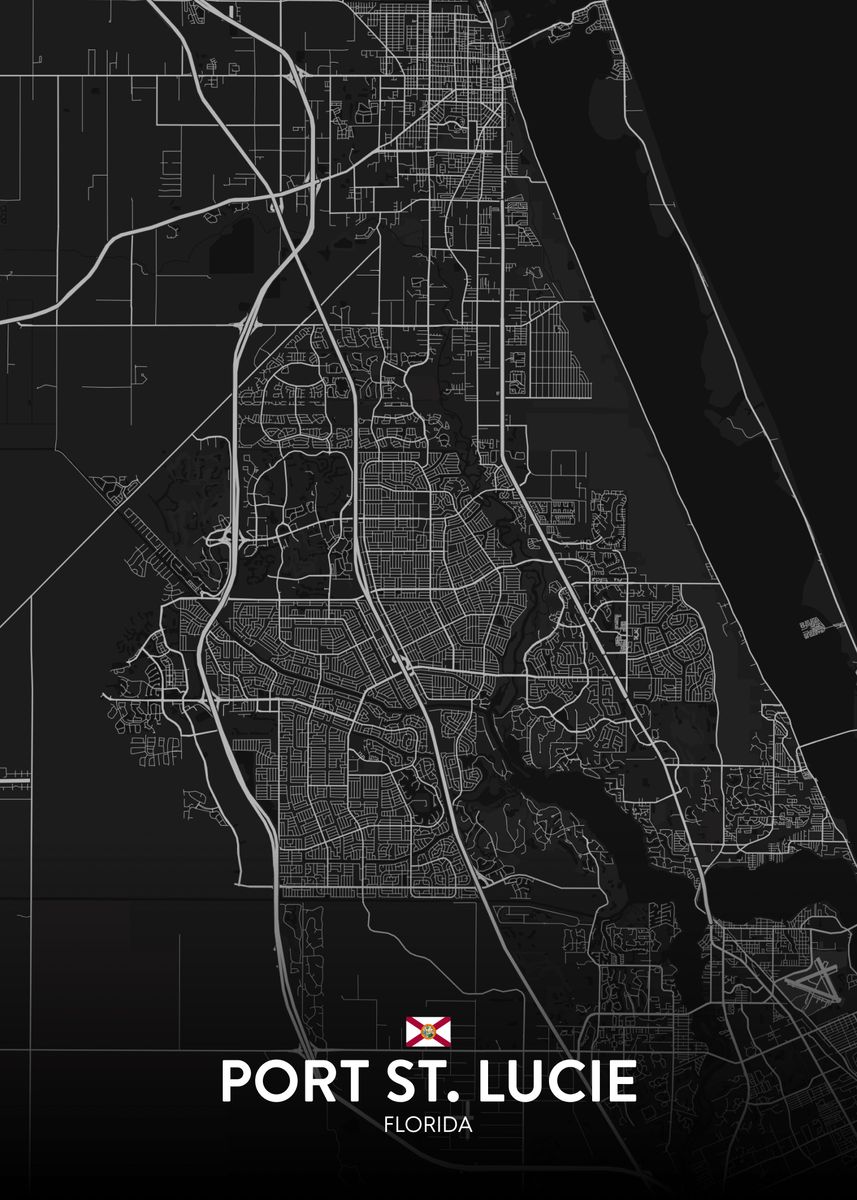 'Port St Lucie FL' Poster by IMR Designs | Displate