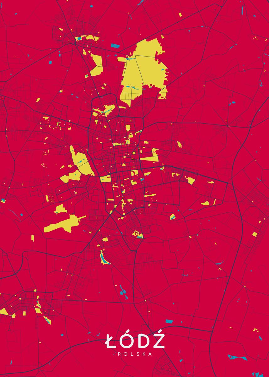'Lodz' Poster by mapsies | Displate
