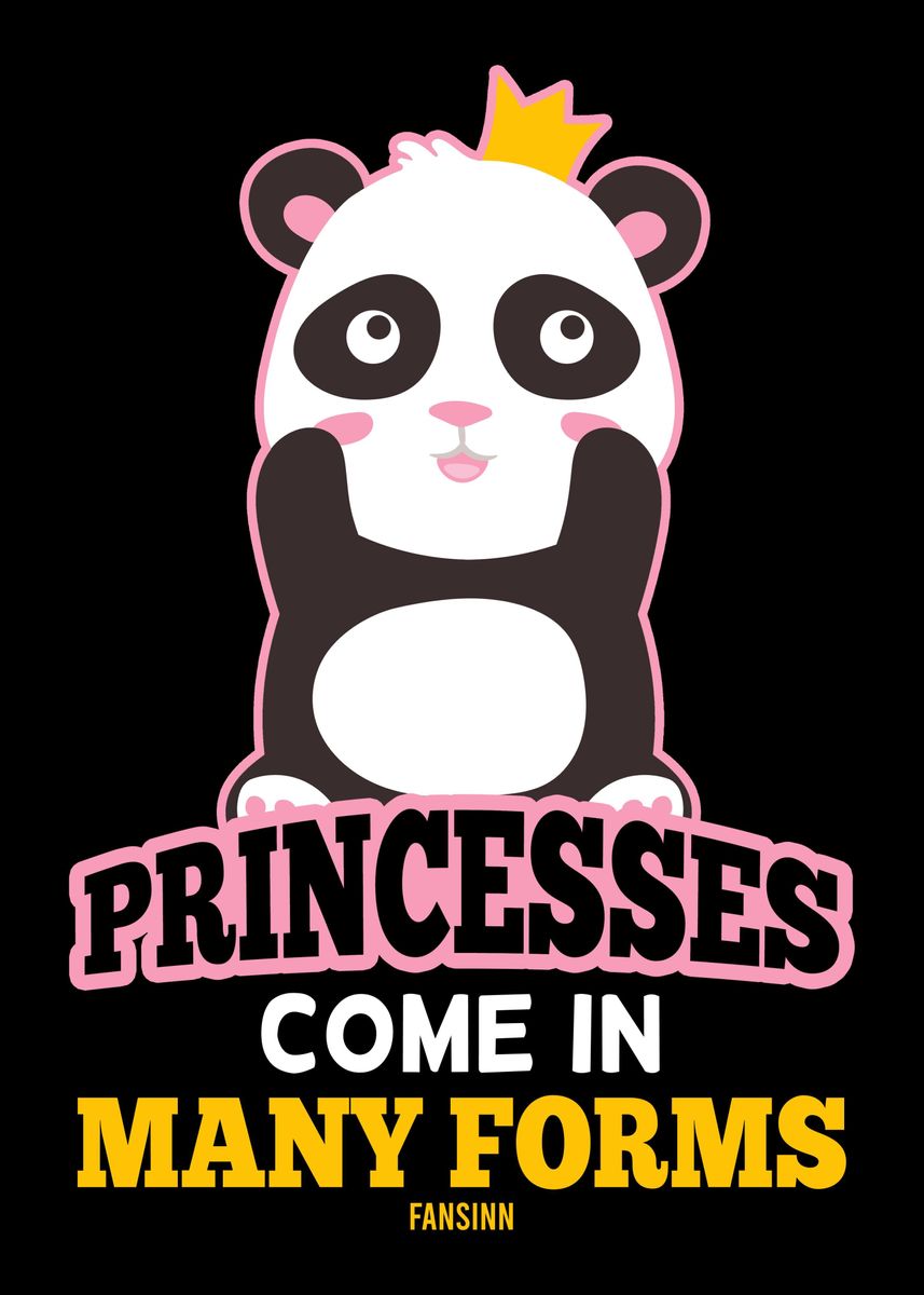 'Princess girl panda pandal' Poster, picture, metal print, paint by ...