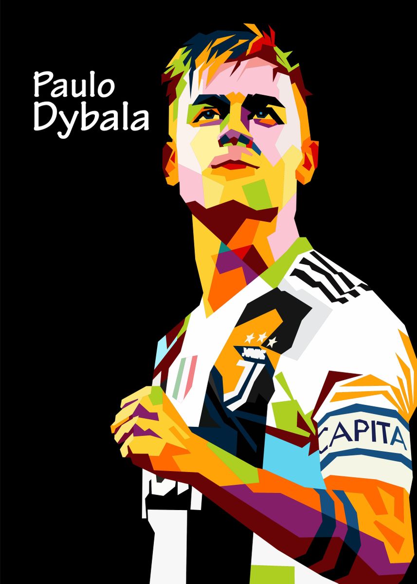 'Paulo Dybala sport' Poster, picture, metal print, paint by wahyudien ...