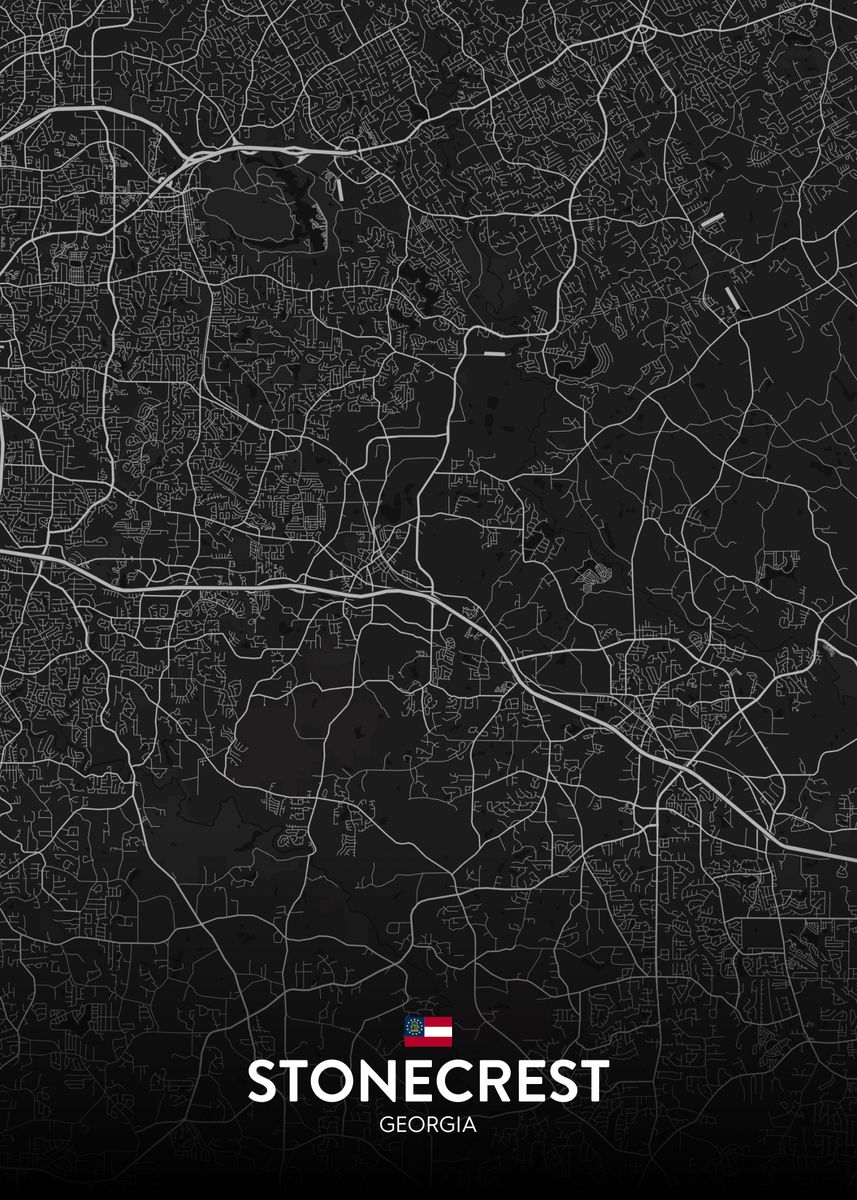 'Stonecrest GA' Poster, picture, metal print, paint by IMR Designs ...