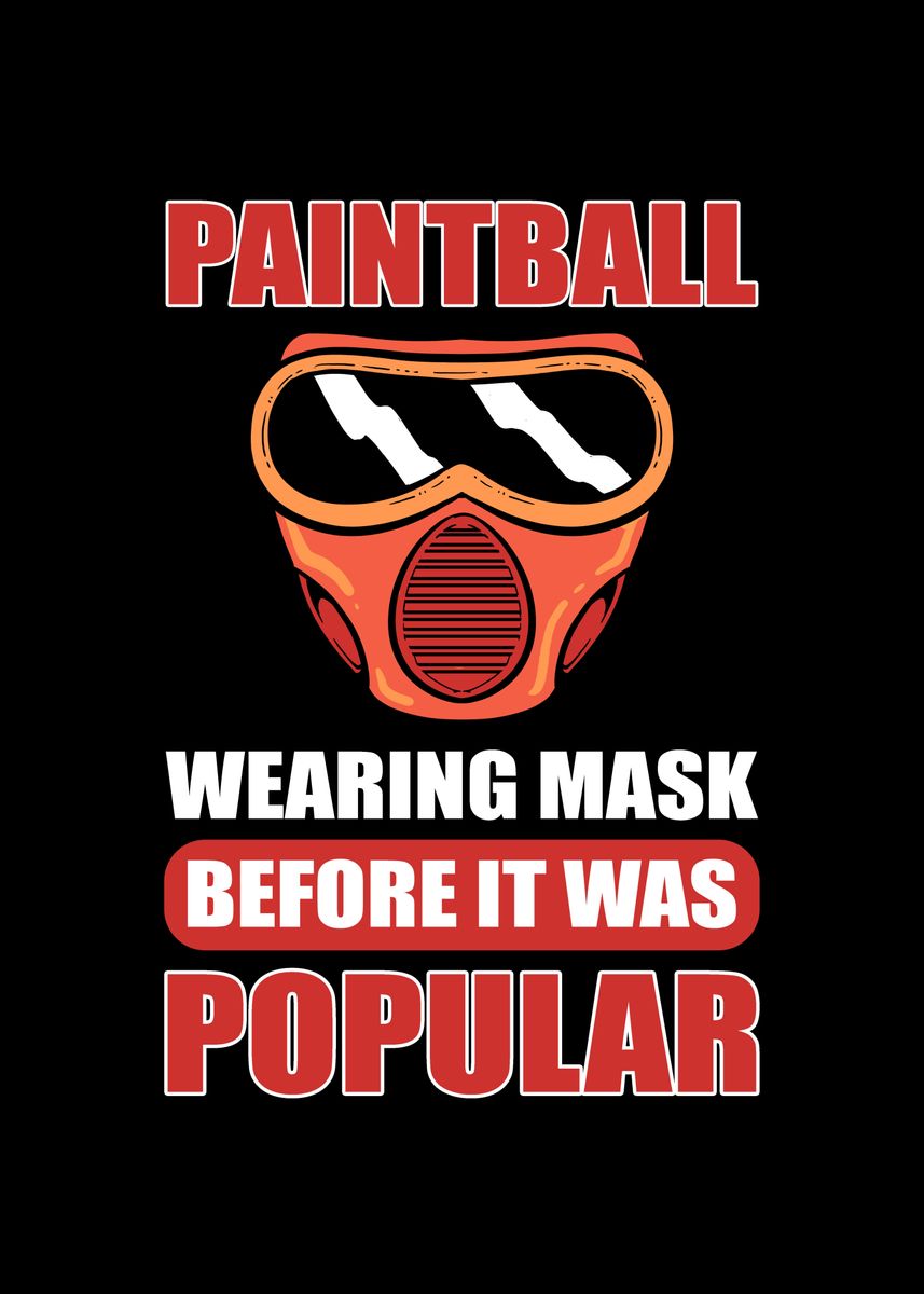 'Paintball wearing masks' Poster by Fabian El Matador | Displate