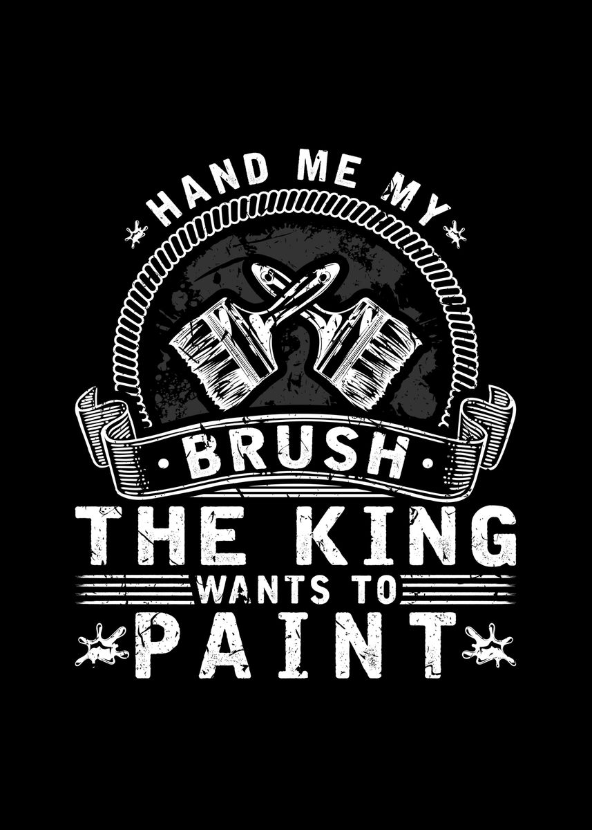 'Brush Paint Painter' Poster by HumbaHarry Geitner | Displate