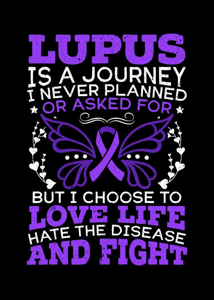 'Lupus Awareness Butterfly' Poster by NAO | Displate
