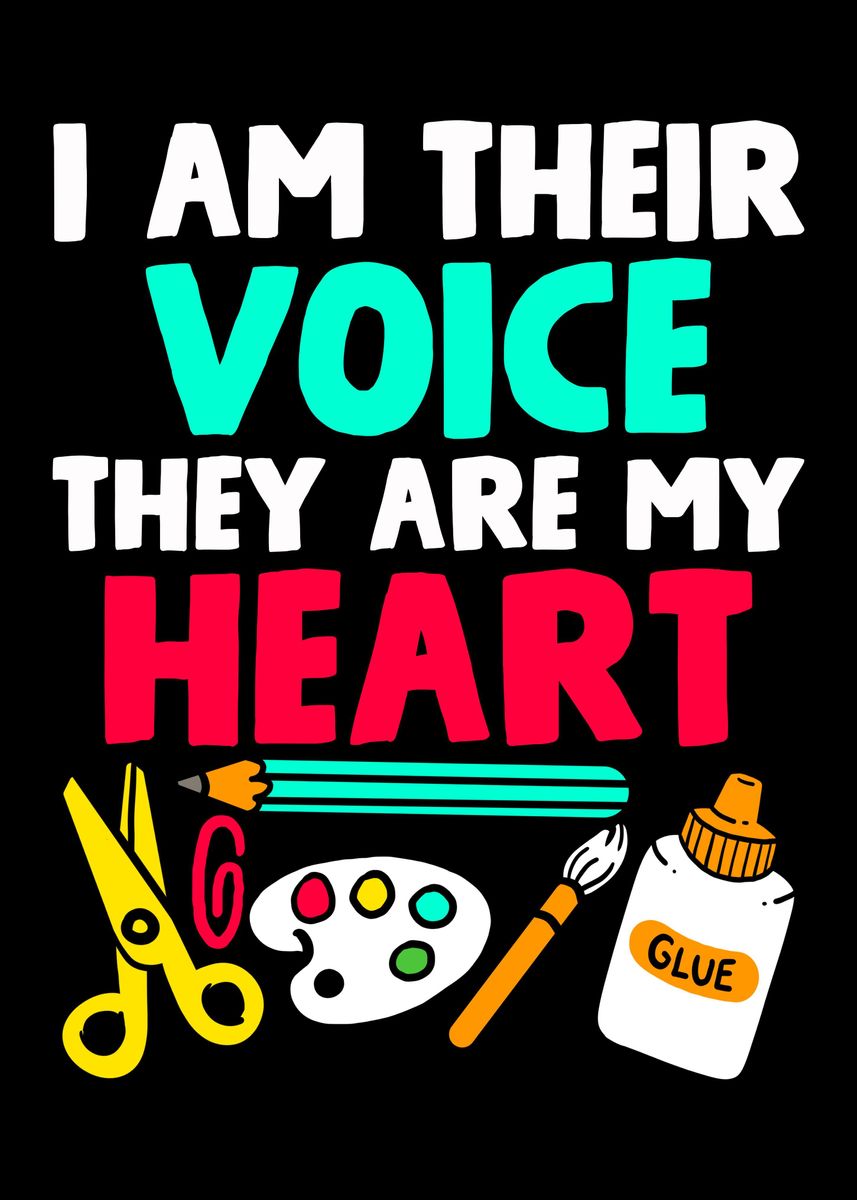 'SPED Teacher' Poster, picture, metal print, paint by Mealla | Displate