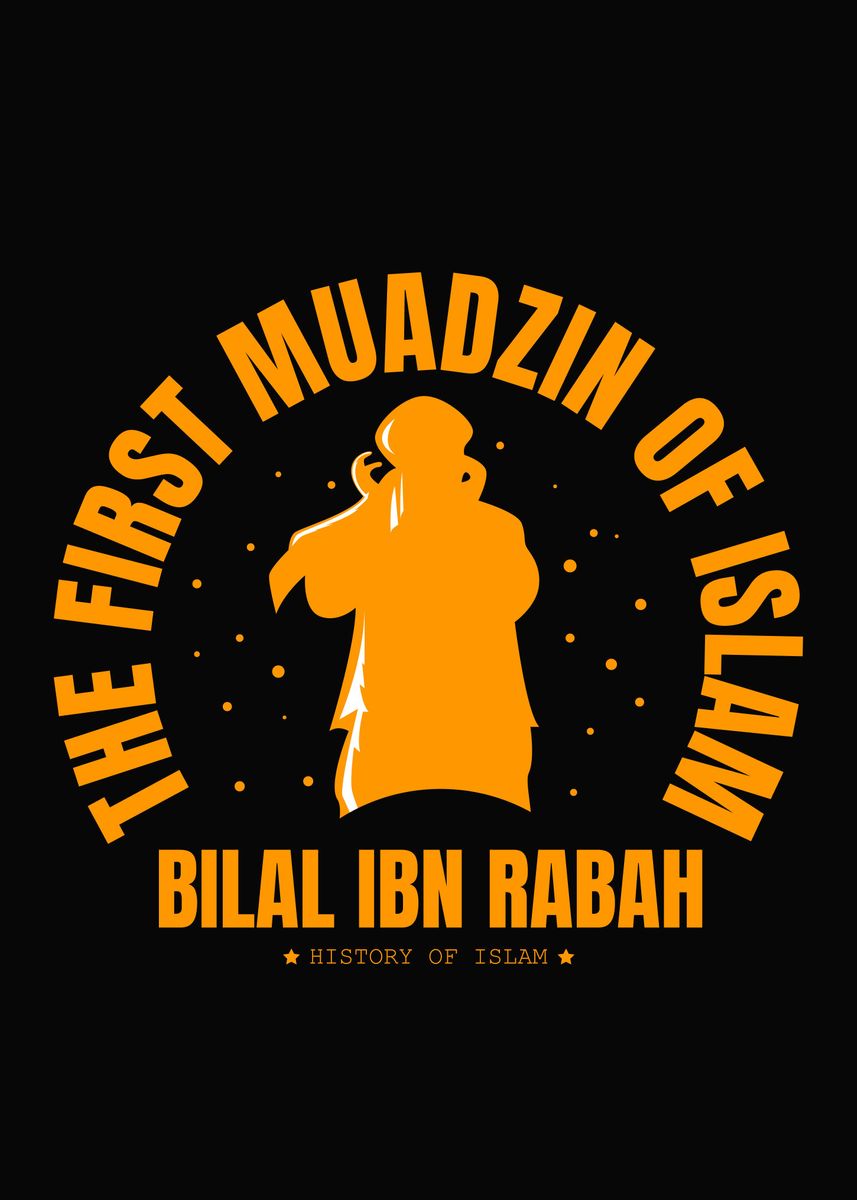 'Bilal Ibn Rabah' Poster by Colorize Studio | Displate