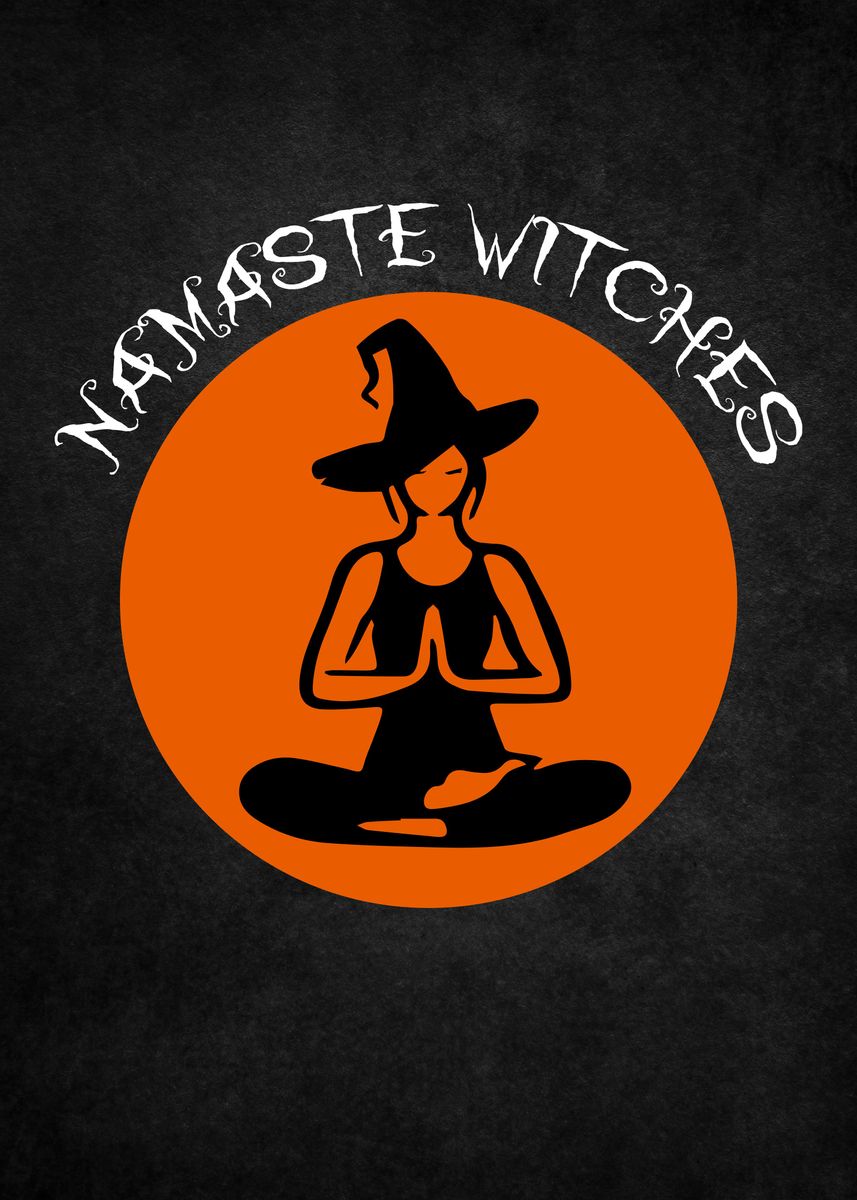 '01 Namaste witches 01' Poster, picture, metal print, paint by Gloria ...