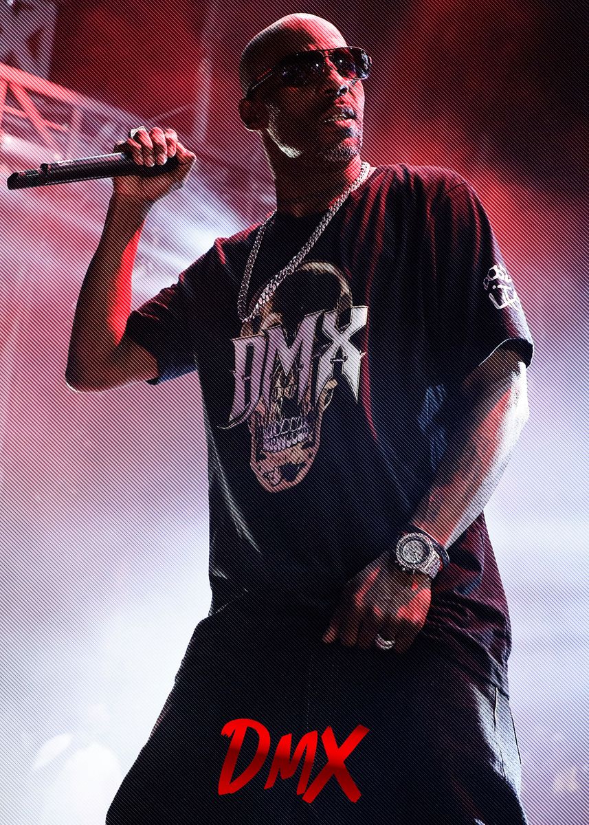 'DMX rapper hiphop ' Poster, picture, metal print, paint by jamesstudio ...