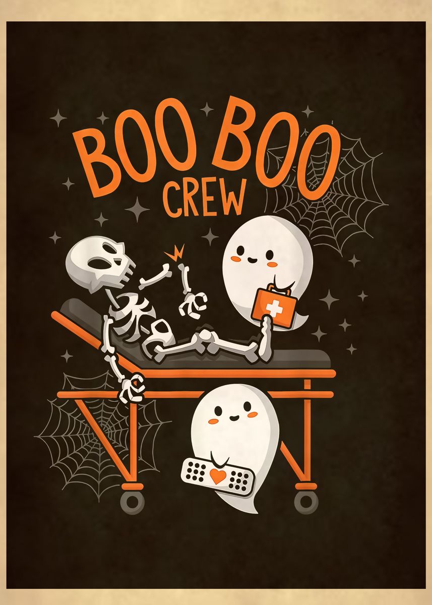 'Boo Boo Crew' Poster, picture, metal print, paint by Robert LAN | Displate