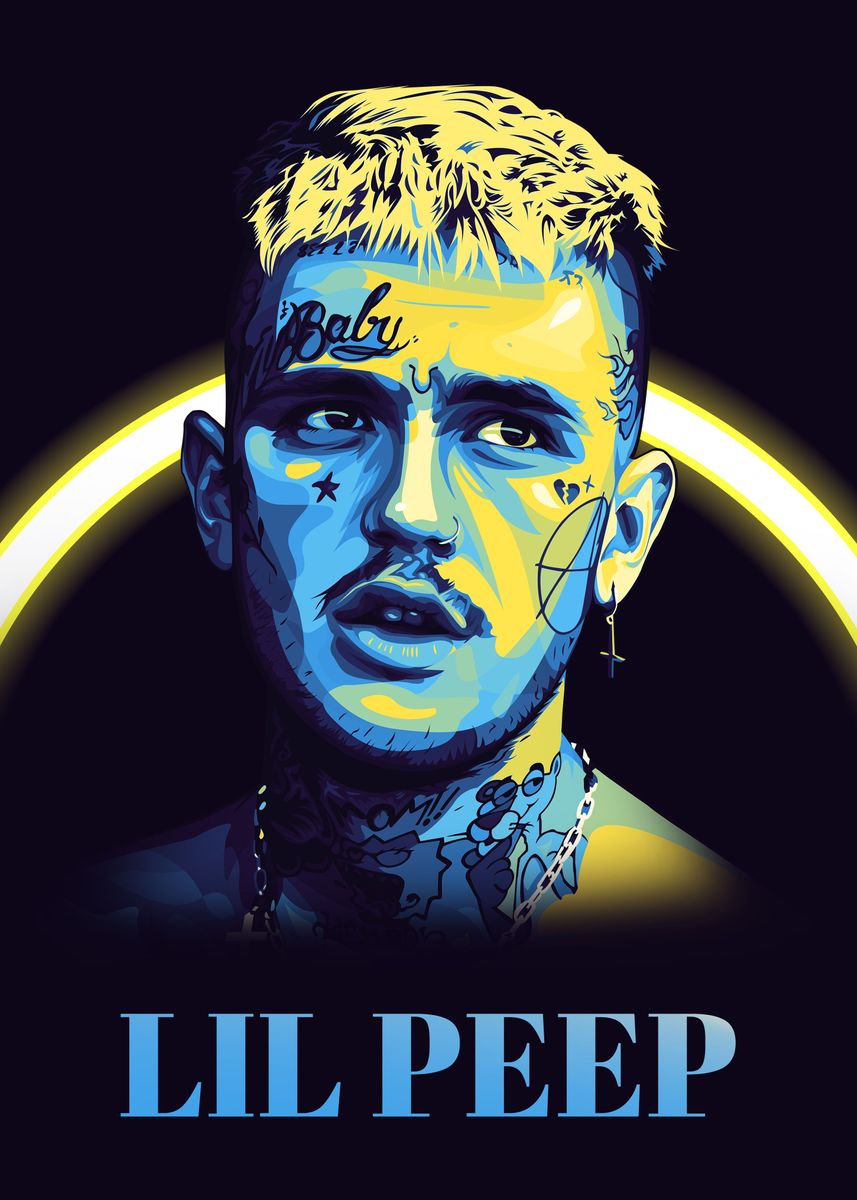 'Lil Peep Rapper' Poster by Oliver Qo | Displate