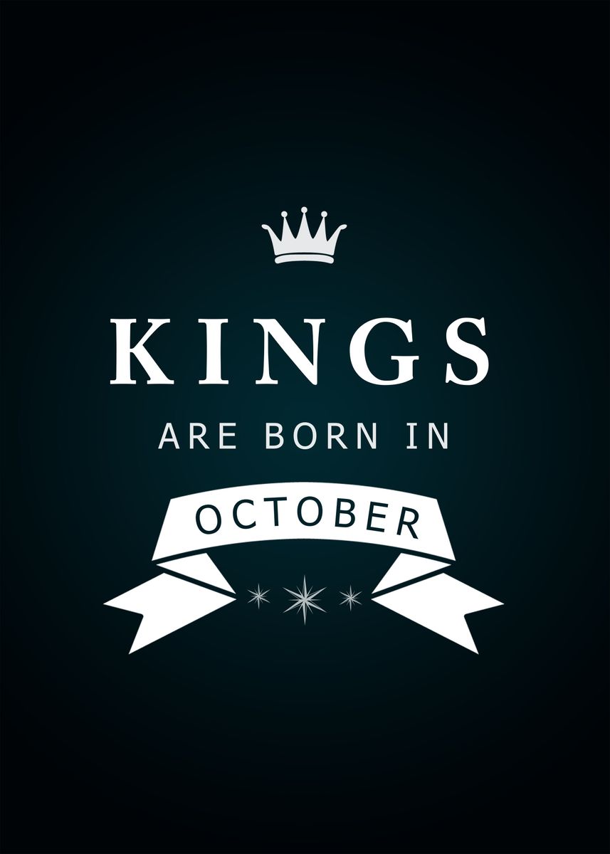 'October King' Poster by Tindahan POD | Displate