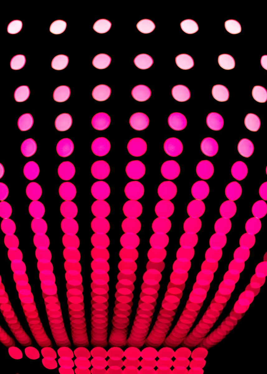 'dot neon ' Poster, picture, metal print, paint by Photomu | Displate