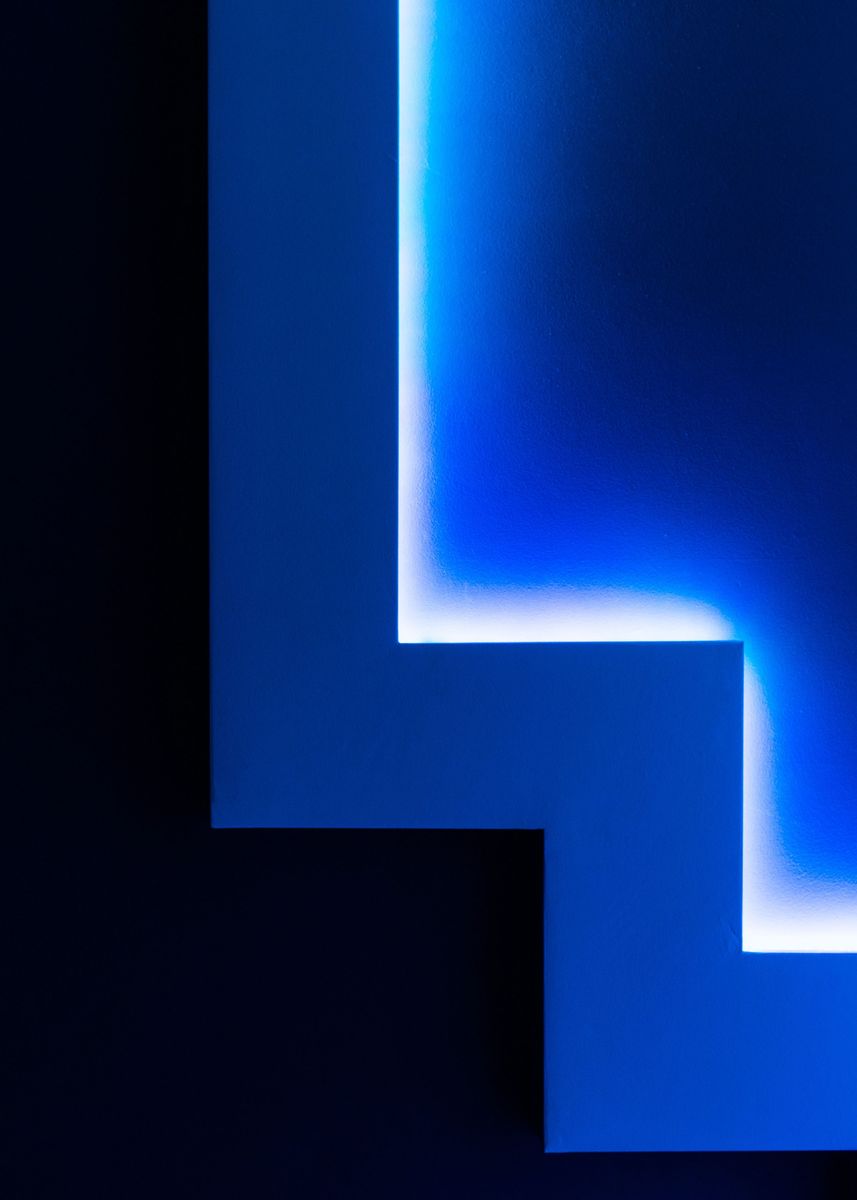 'Blue Light' Poster, picture, metal print, paint by Photomu | Displate