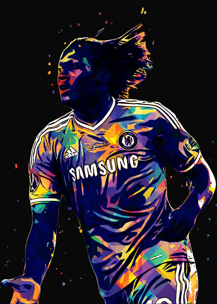 'Romelu Lukaku' Poster, picture, metal print, paint by RobertHall ...
