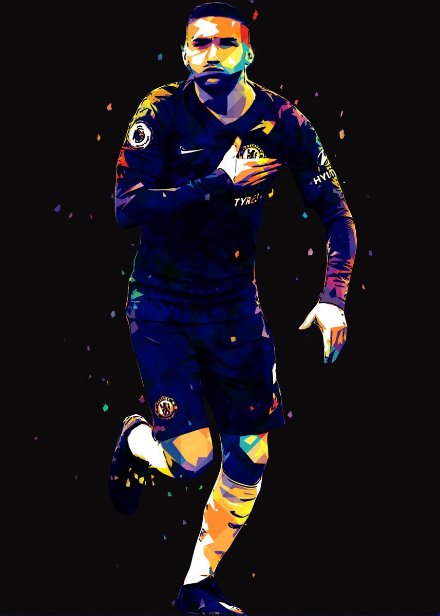 'Hakim Ziyech' Poster, picture, metal print, paint by RobertHall Studio ...